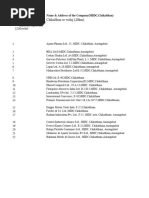 Chakan MIDC List | PDF