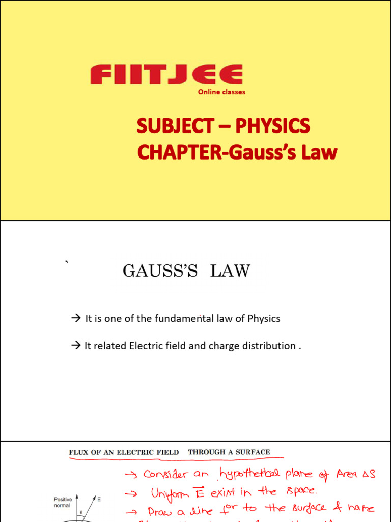 Gauss's Law | PDF