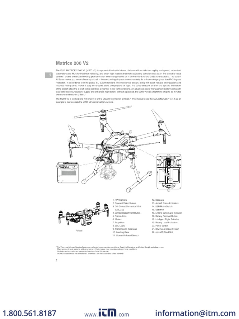 Matrice 200 V2: TM TM | PDF | Battery Charger | Remote Control