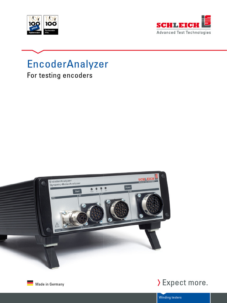 Encoder-Analyzer | Download Free PDF | Electric Motor | Manufactured Goods