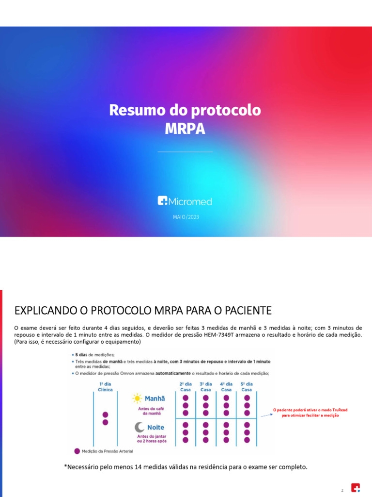 Resumo Do Passo A Passo - MRPA - Micromed | PDF | Aplicativo para ...