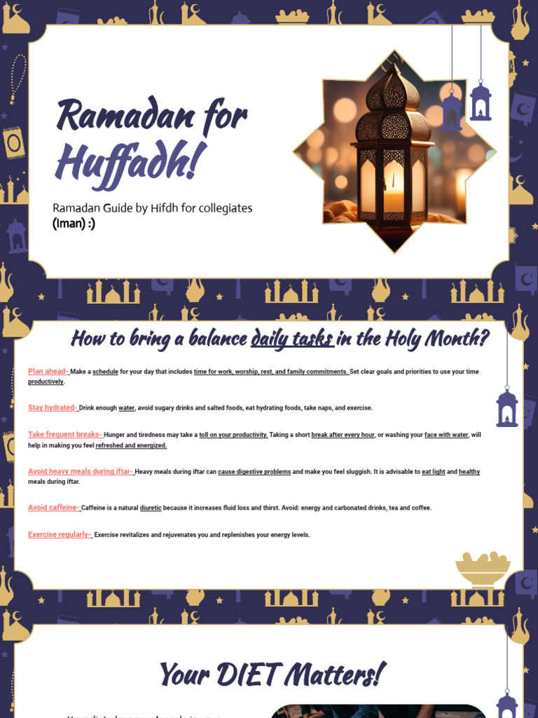 Hifdh For Collegiates - Ramadan Guide | PDF | Quran | Islam