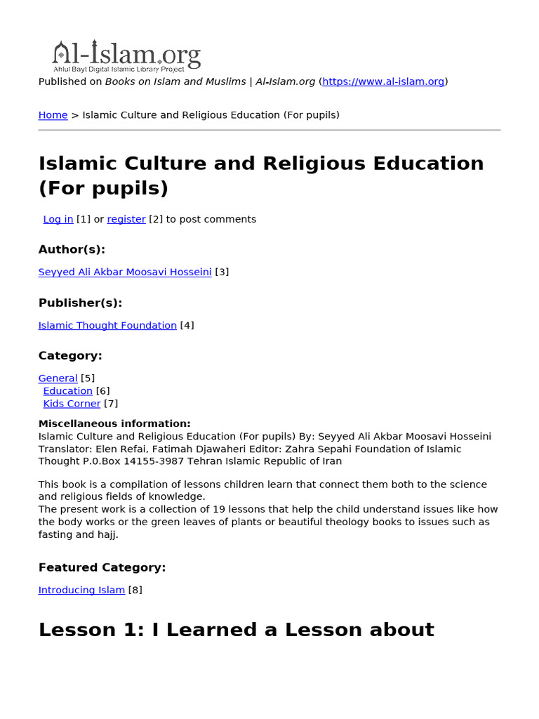 Children - Culture and Religious Education (For Pupils) | PDF | Blood ...
