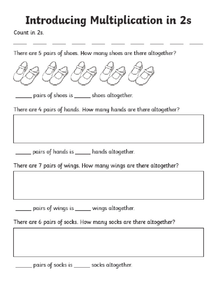Multiplication of 2s | PDF