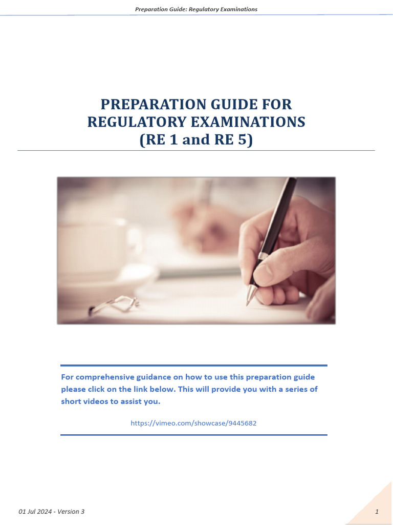 RE1 RE5 Prep | PDF | Multiple Choice | Question