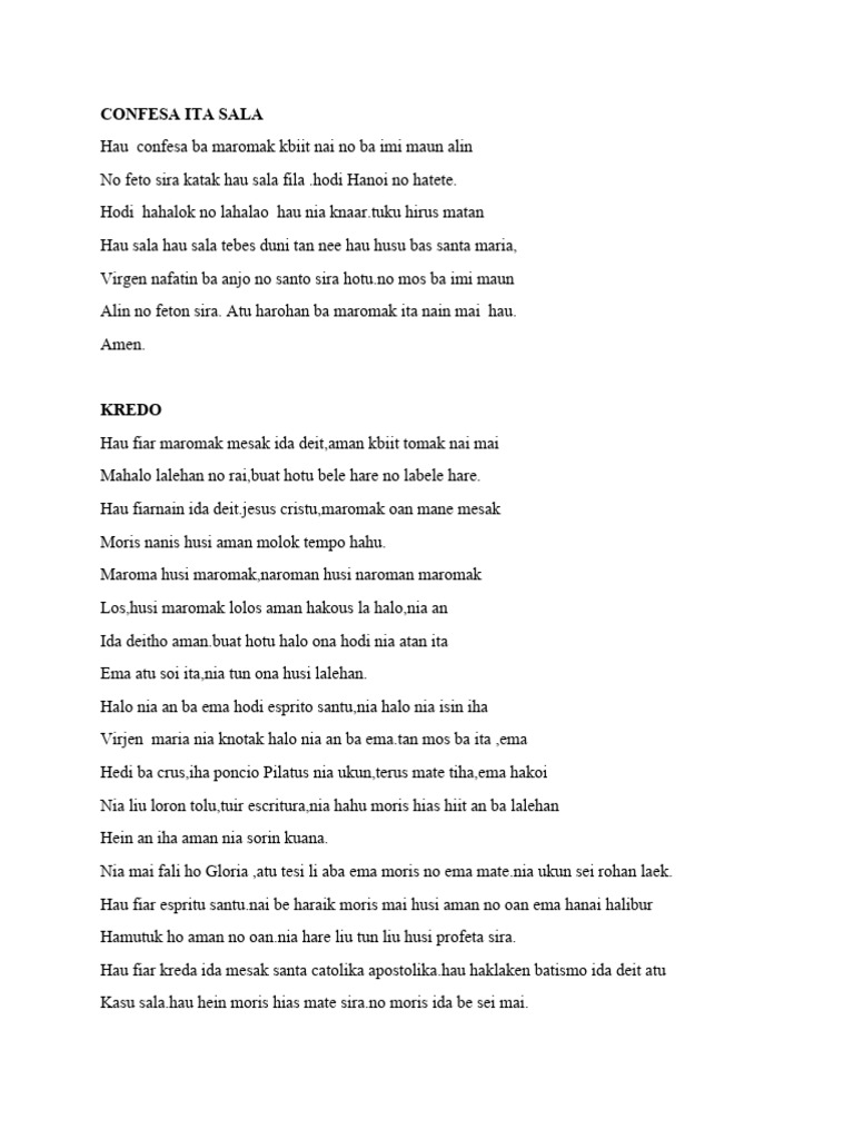 Orasaun | PDF | Ibadah dan Liturgi Kristen