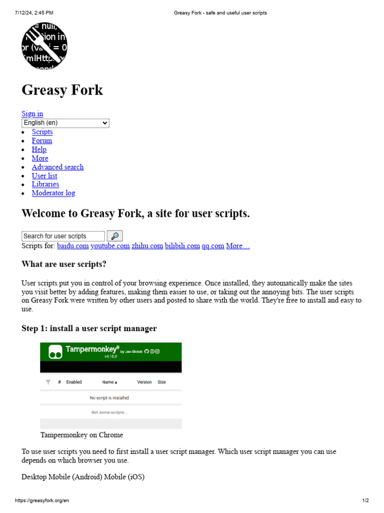 User Scripts for Enhanced Browsing | PDF | Application Software | Software