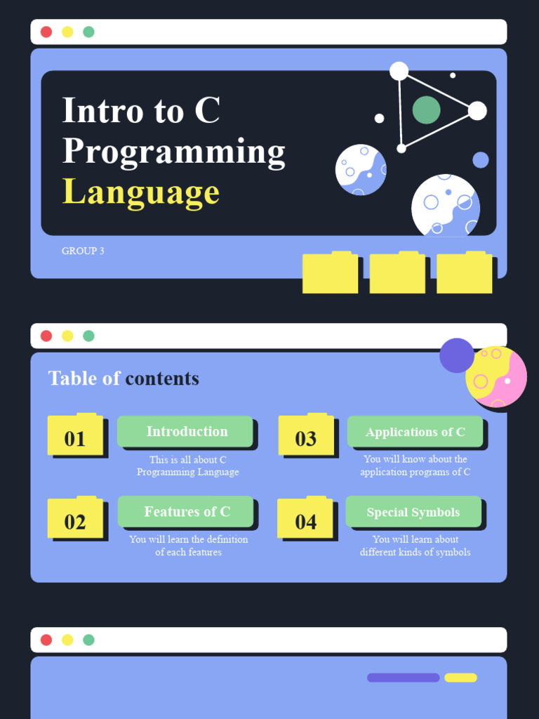 Introduction To C Programming Language Group 3 | PDF | Programming ...