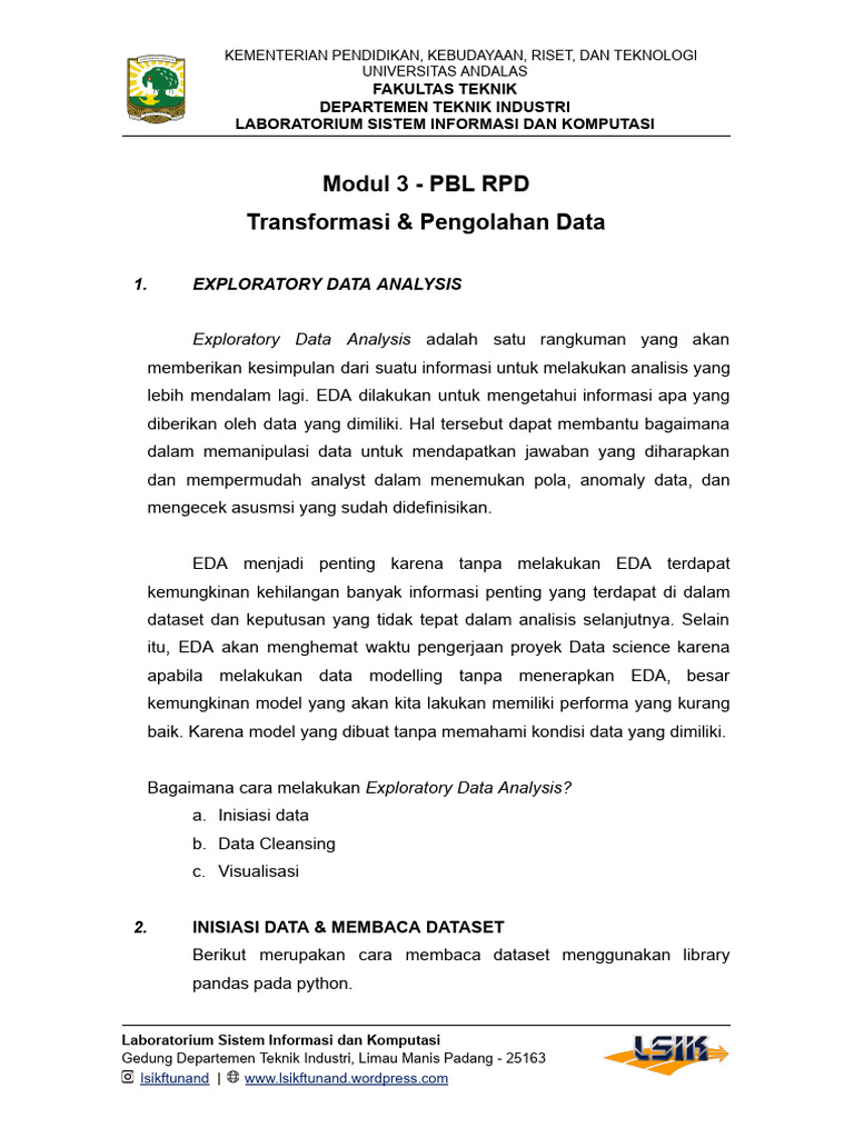 Modul RPD 1 | PDF