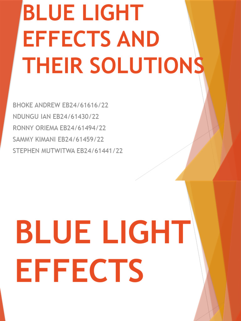 Blue Light Effects and Their Solutions | PDF