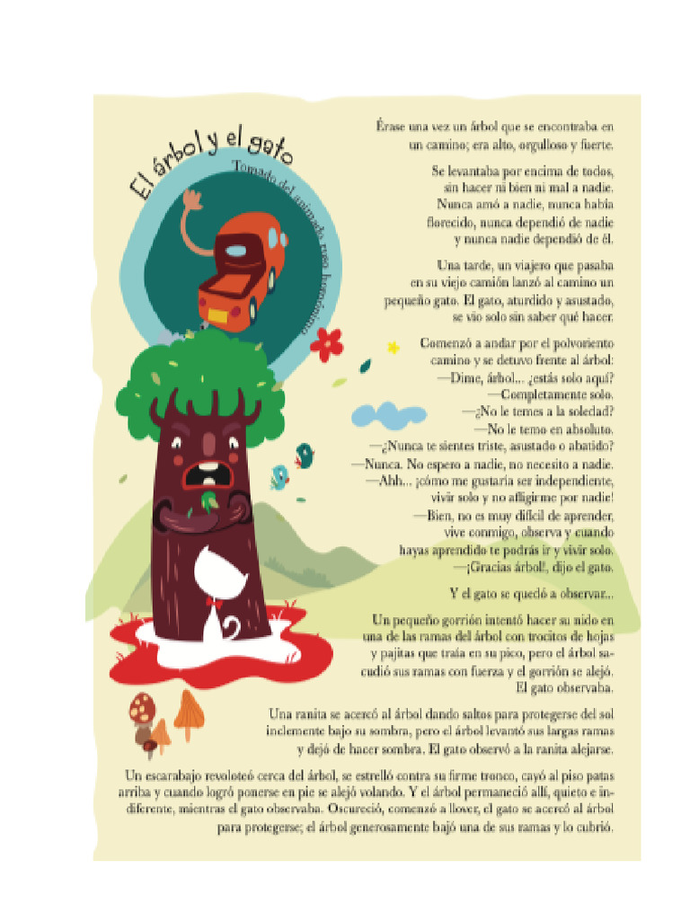 CUENTO EL ÁRBOL Y EL GATO (1) | PDF