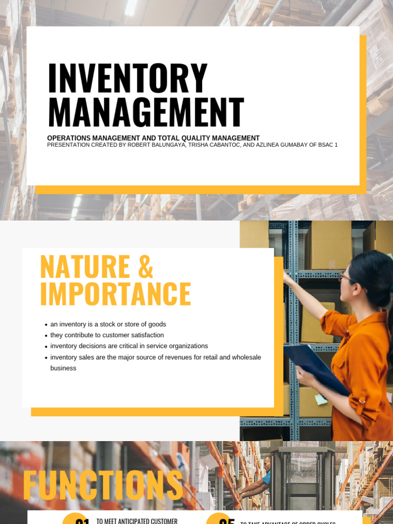 Inventory Management Essentials | PDF | Inventory | Supply Chain Management