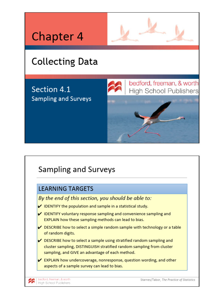 Chapter 4 Slides | PDF | Sampling (Statistics) | Experiment Chapter 4 Slides | PDF | Sampling (Statistics) | Experiment