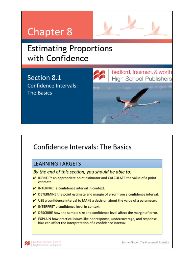 Chapter 8 Slides | Download Free PDF | Confidence Interval | Estimator