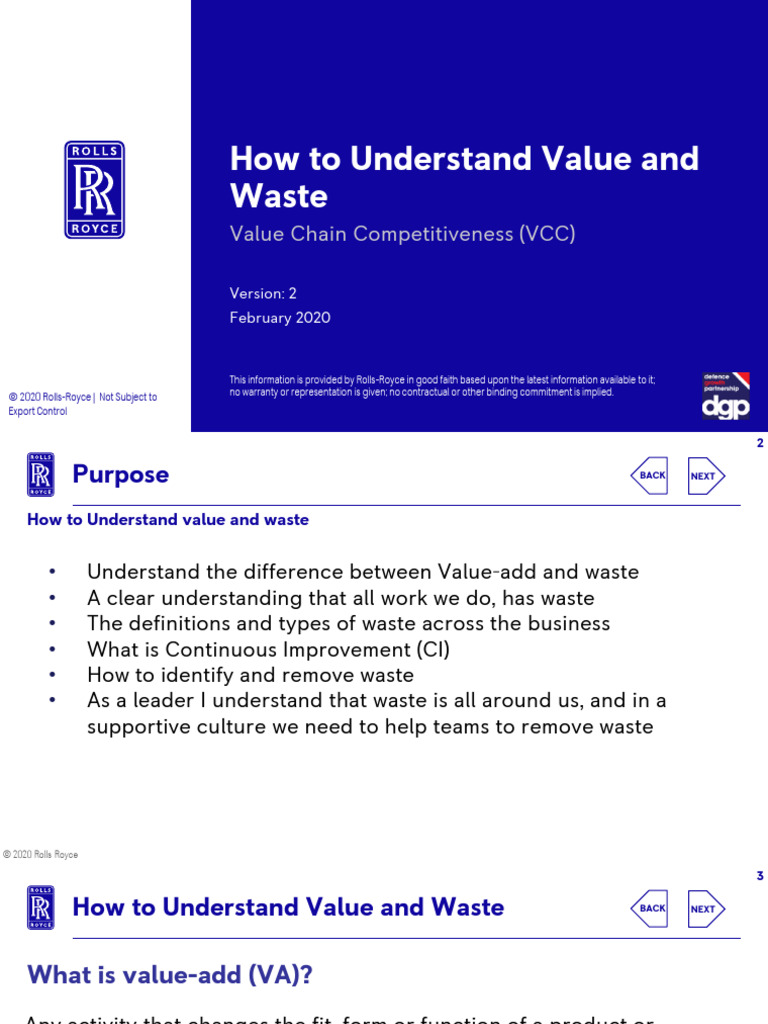 3 VCC How To Understand Value and Waste v2 | PDF | Inventory | Information