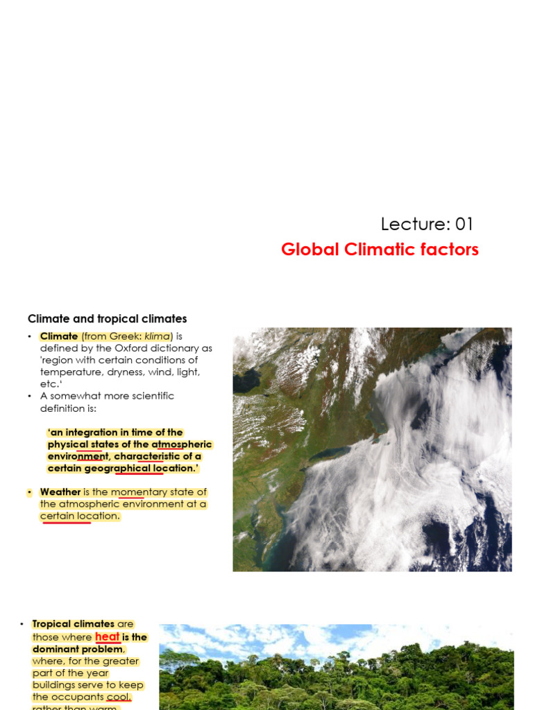 Global Climatic Factors Overview | PDF | Wound | Earth