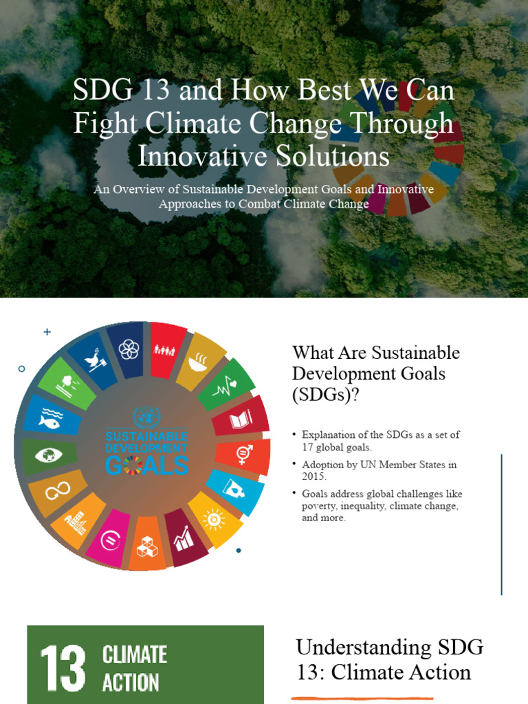 Innovative Solutions for SDG 13 | PDF | Climate Change Mitigation ...