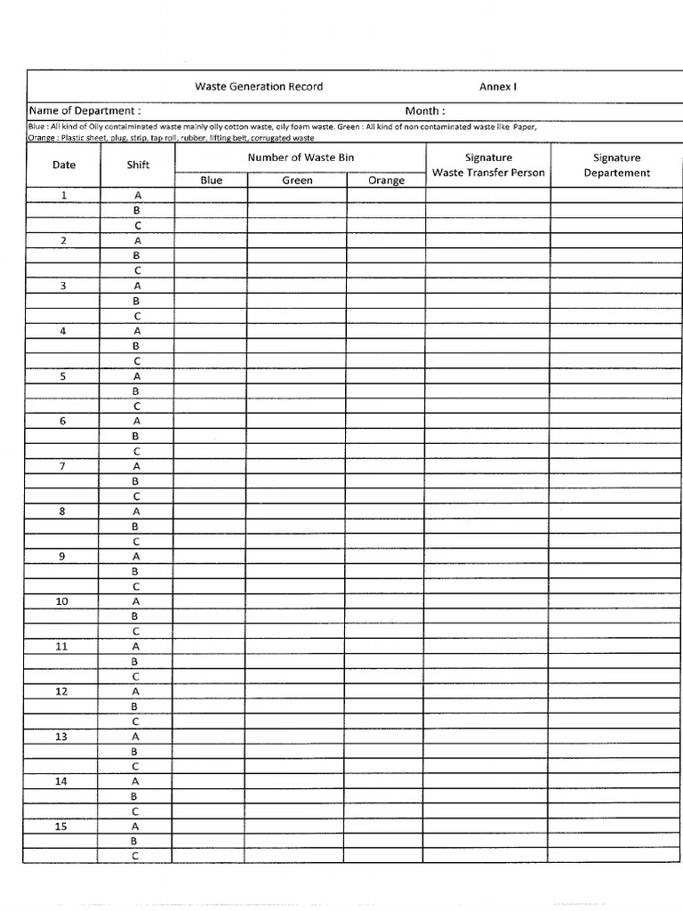 waste slip | PDF