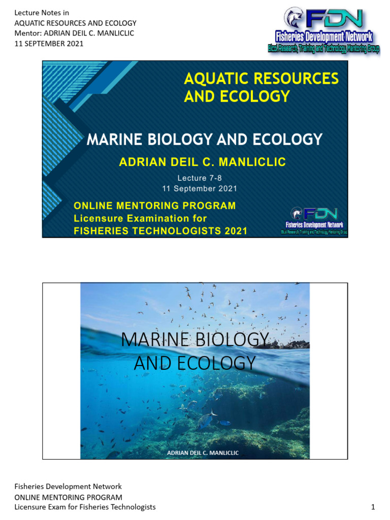 9-Marine Biology and Ecology - ADMANLICLIC-compressed | PDF | Oceans ...