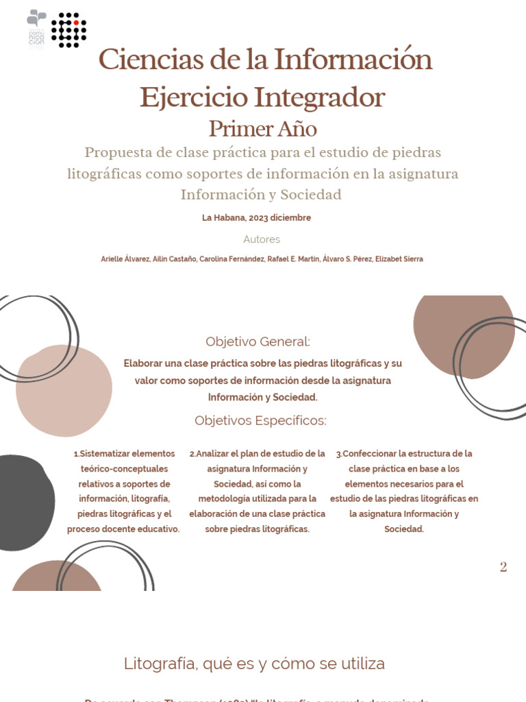 Ejercicio Integrador C Fernandez-1 | PDF | Litografía | Plan de estudios