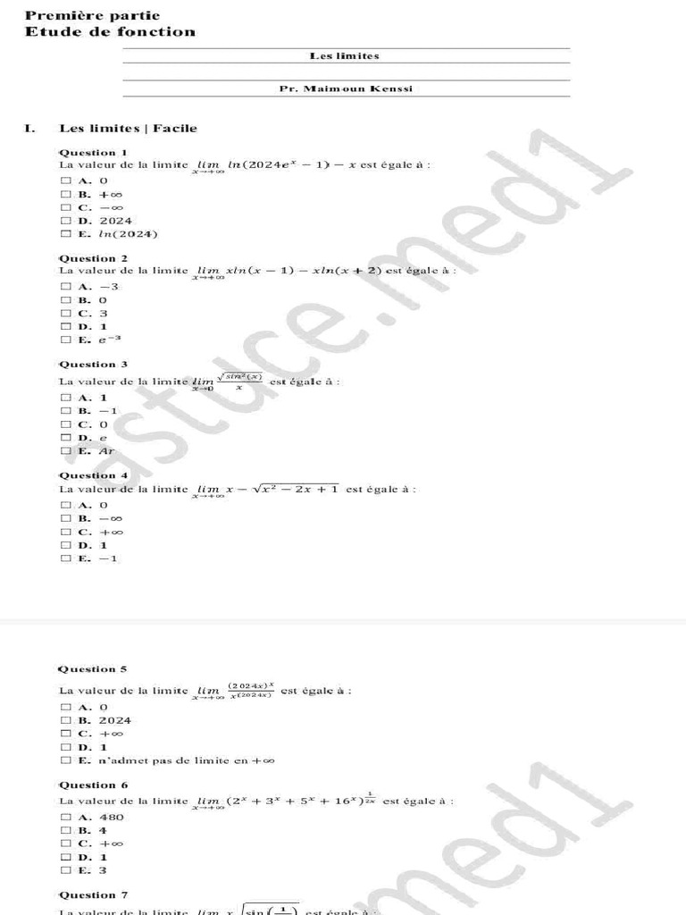 Concours Maths 2 | PDF