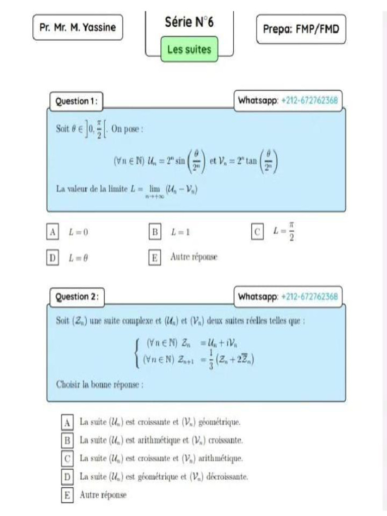 Concours Maths 3 | PDF