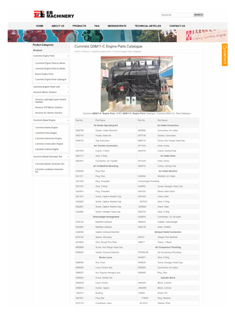 Screencapture Cumminsengine Net Cummins qsm11 C Engine Parts Catalogue HTML 2024 07 11 10 - 44 ...
