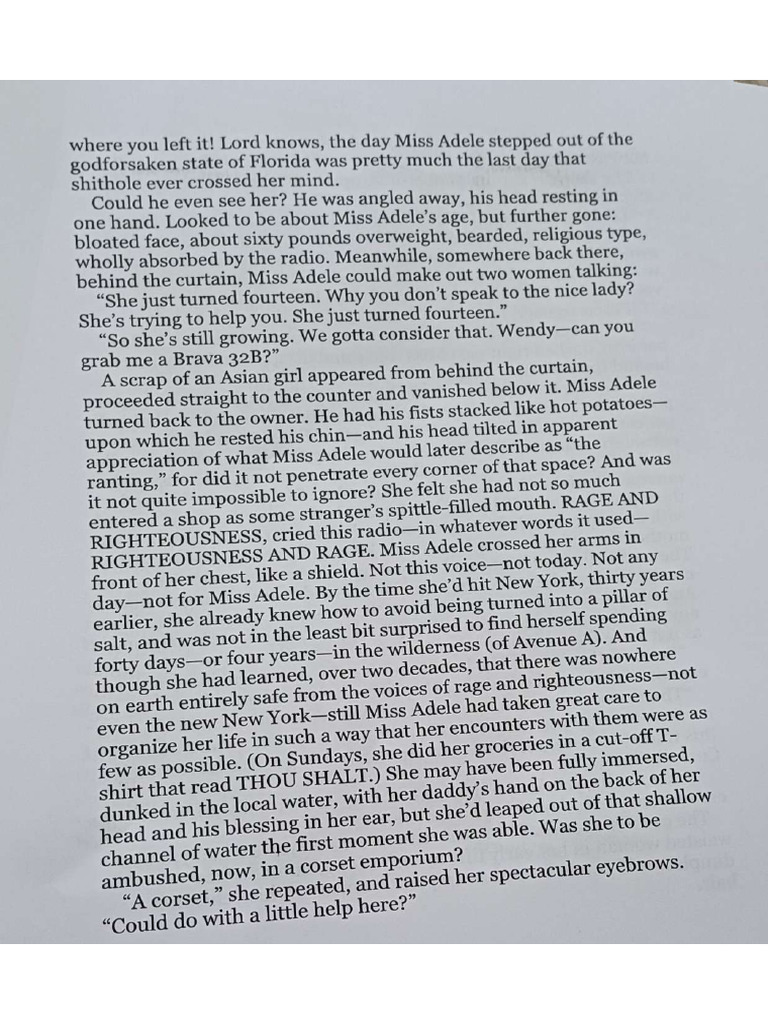 Story of Miss Adele Amidst The Corsets | PDF