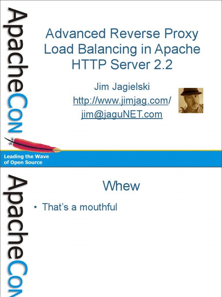 Apache 2.2 Proxy Load Balancing Guide | PDF | Apache Http Server ...