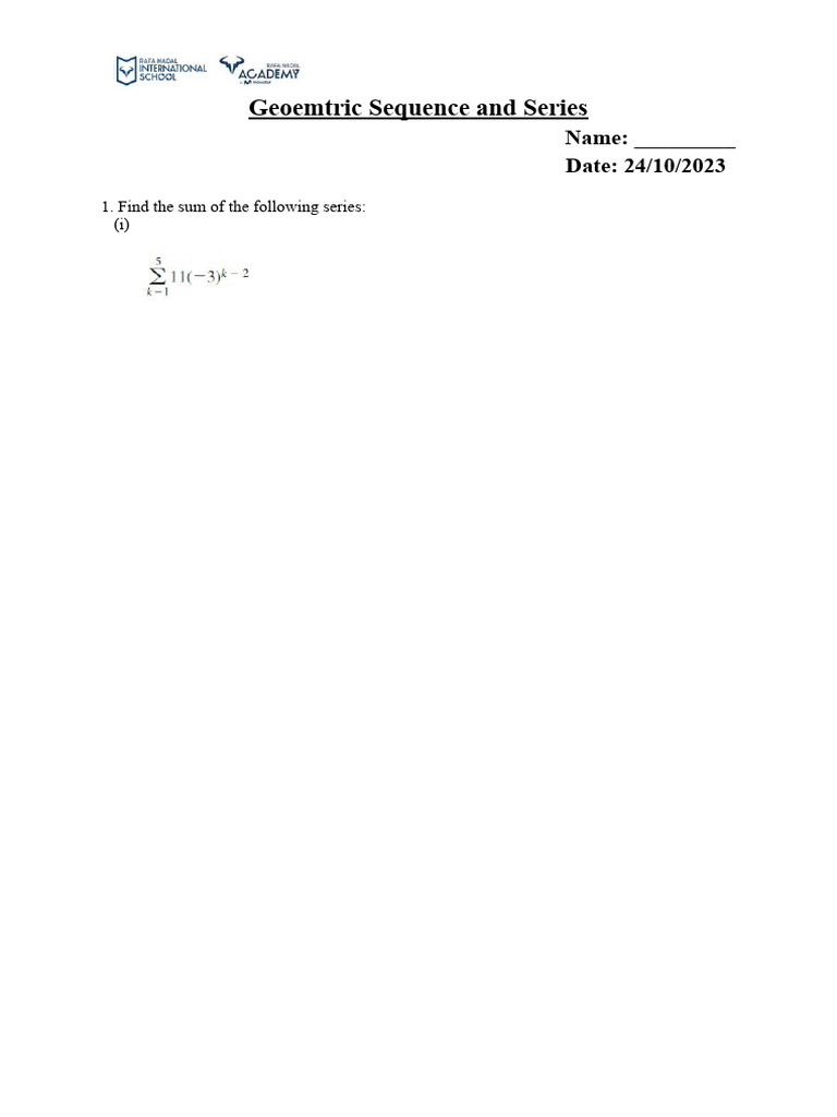 Geometric Sequences and Series Guide | PDF | Technology & Engineering