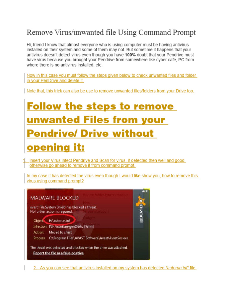 Virus Removal Research | PDF | Computer Virus | Computer File