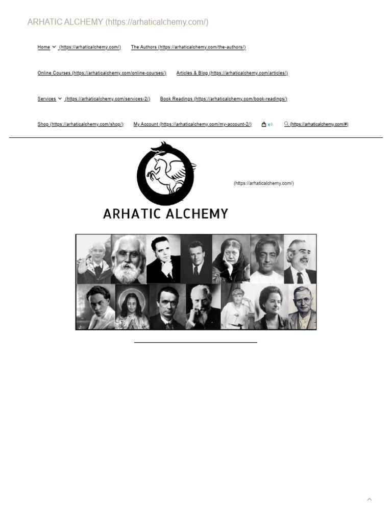 The Authors - ARHATIC ALCHEMY | PDF | Mysticism | Esoteric Schools Of Thought