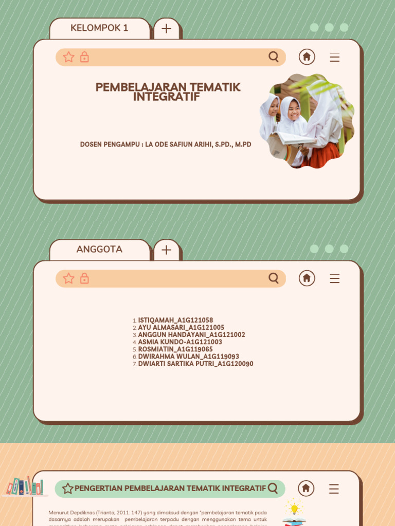 Pembelajaran Tematik Integratif | PDF | Seni & Disiplin Bahasa | Sains & Matematika