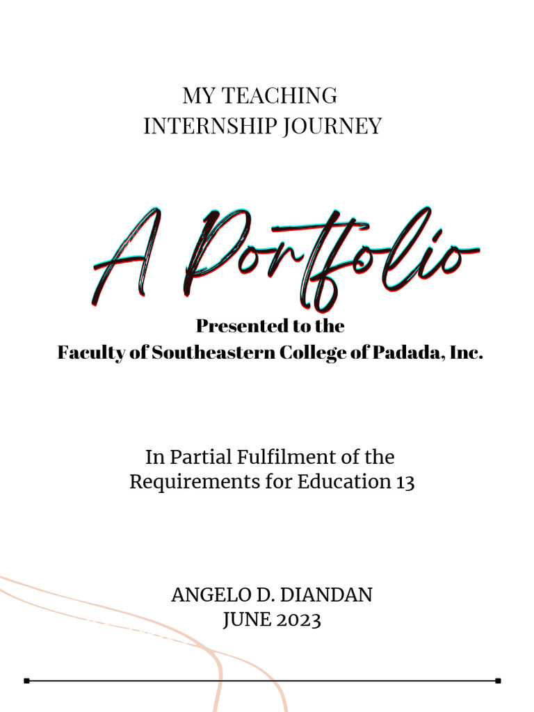 Angelo Portfolio Motivation Poster | PDF | Teachers | Learning