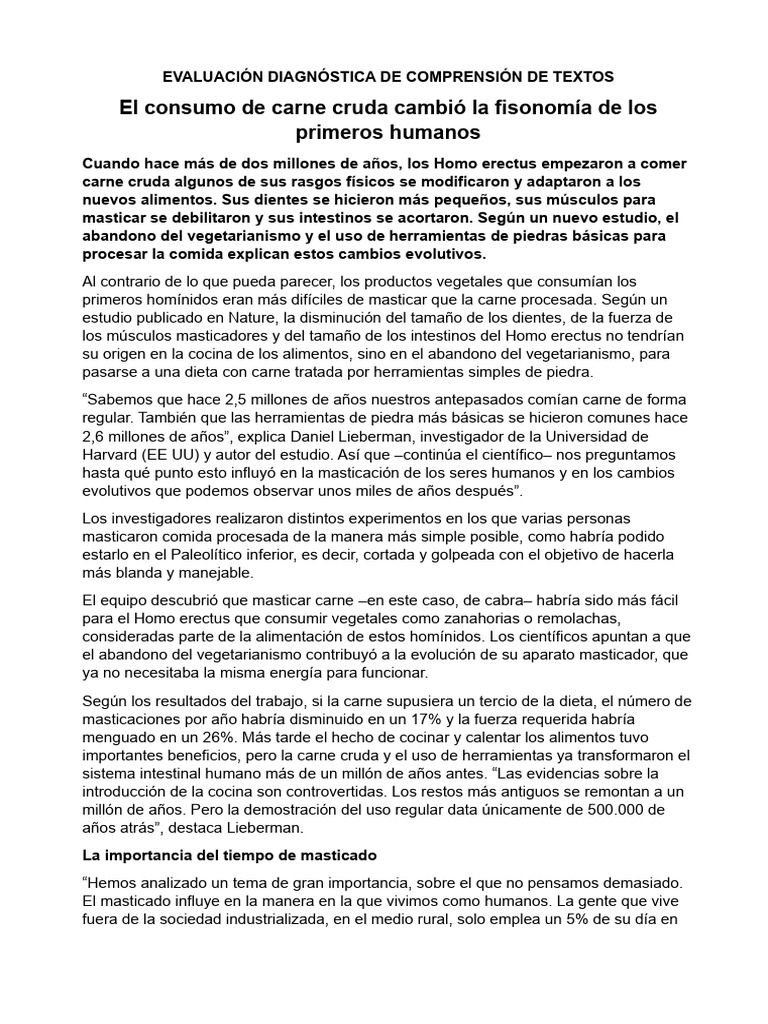 Evaluación Diagnóstica de Comprensión de Textos 5° | PDF | Teléfonos ...