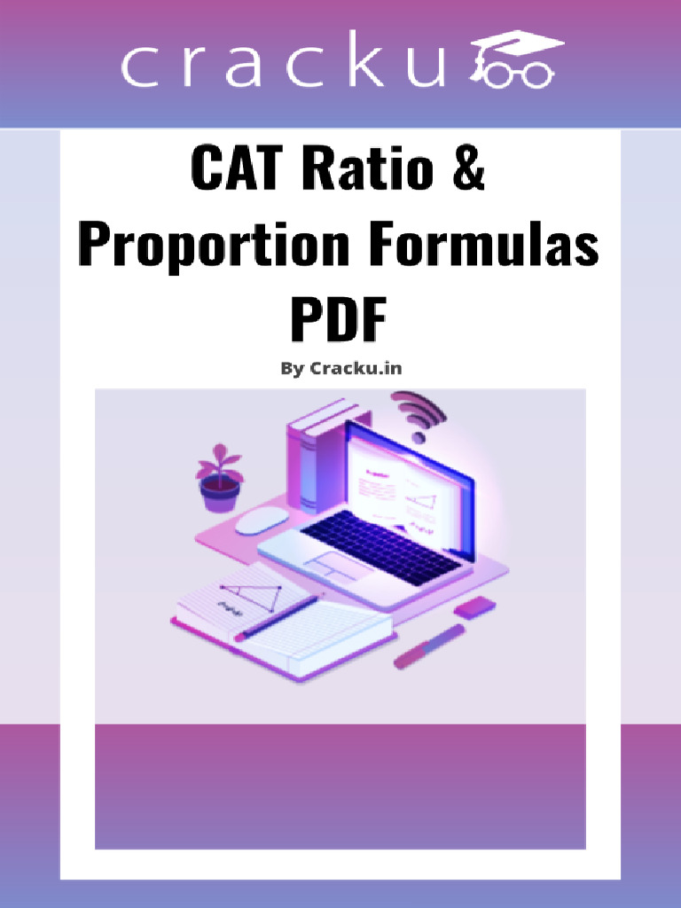 Cat Ratio And Proportion Formulas Pdf Pdf Ratio Mixture