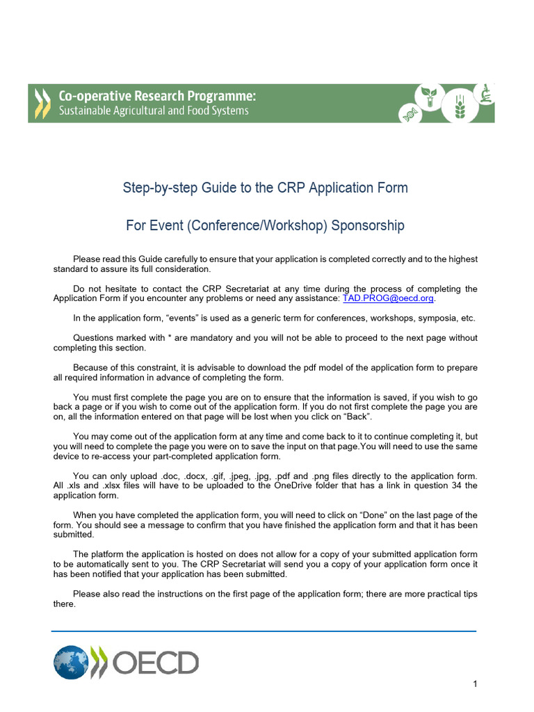 CRP Event Sponsorship Application Guide | PDF | Policy
