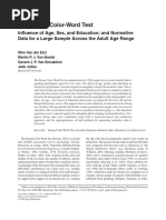 Test de Stroop Manual COMPLETO | PDF