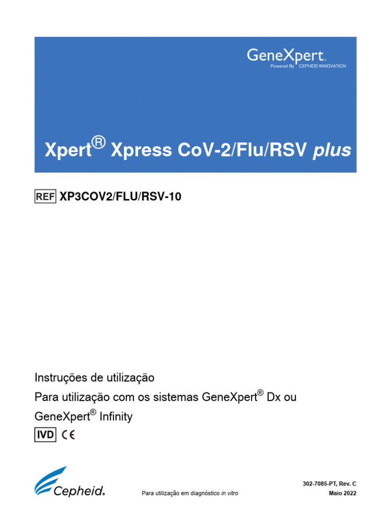 Xpert Xpress CoV-2 FLU RSV Plus CE-IVD IFU PORTUGUESE 302-7085-PT Rev ...