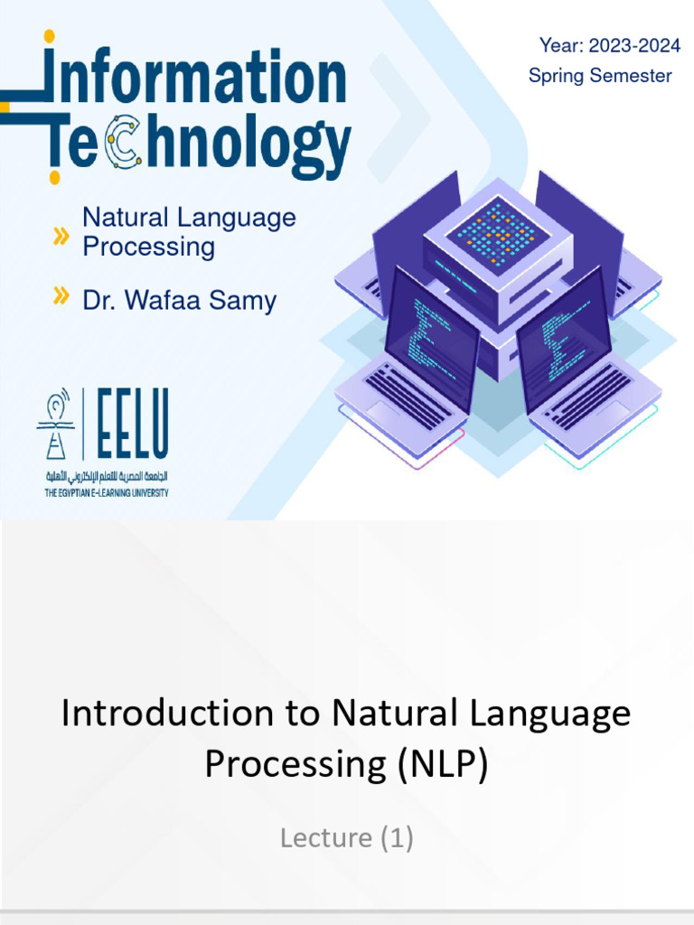 1-Introduction To NLP | PDF | Word | Semantics 1-Introduction To NLP | PDF | Word | Semantics