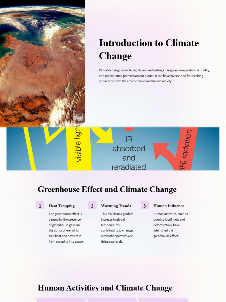 Introduction To Climate Change | PDF | Climate Change | Greenhouse Gas