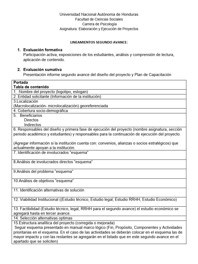 Lineamientos Segundo Avance y Plan de Capacitación Proyectos 2024 ...
