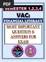 Financial Literacy Notes Sem I | PDF | Banks | Reserve Bank Of India