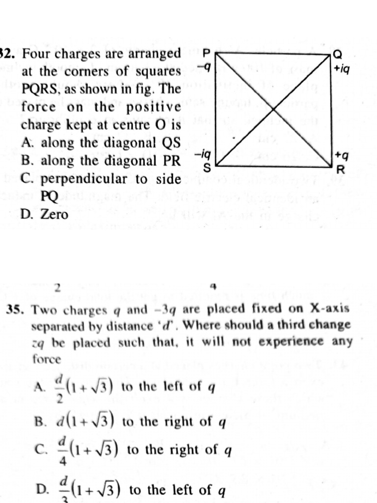 Electric Force MCQ | PDF
