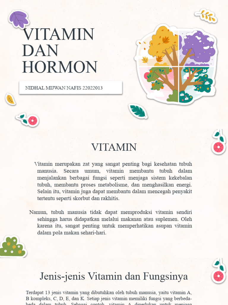 Pentingnya Vitamin dan Hormon untuk Kesehatan | PDF | Pengembangan Diri