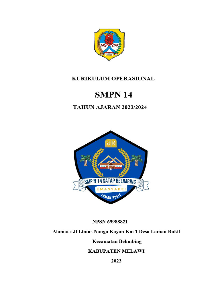 Kosp SMPN 14 Belimbing Terbaru | PDF