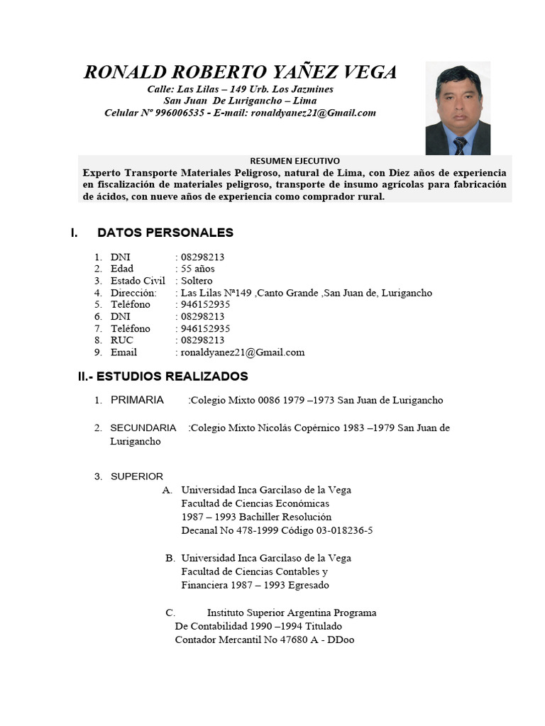 20 - 05 - Clase de Ronald - CV - JNE 16 - 05 - 24 | PDF | Economias ...