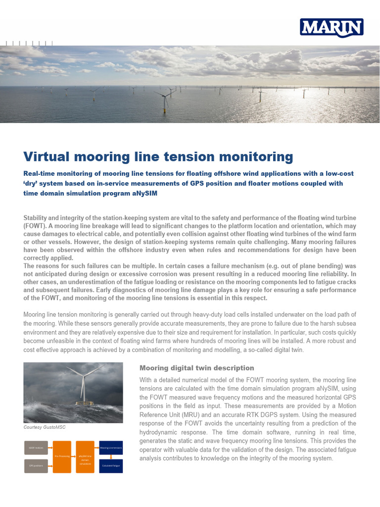 Virtual mooring line tension monitoring | PDF