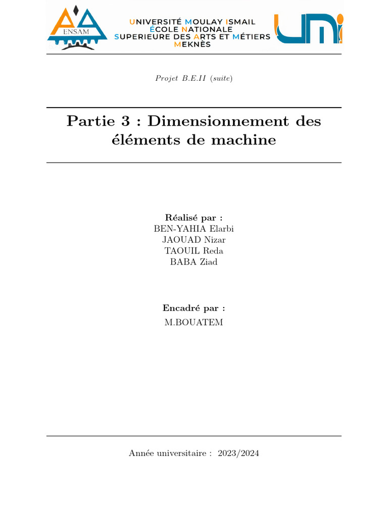 Dimensionnement du système de trancannage | PDF | Engrenage | Puissance ...