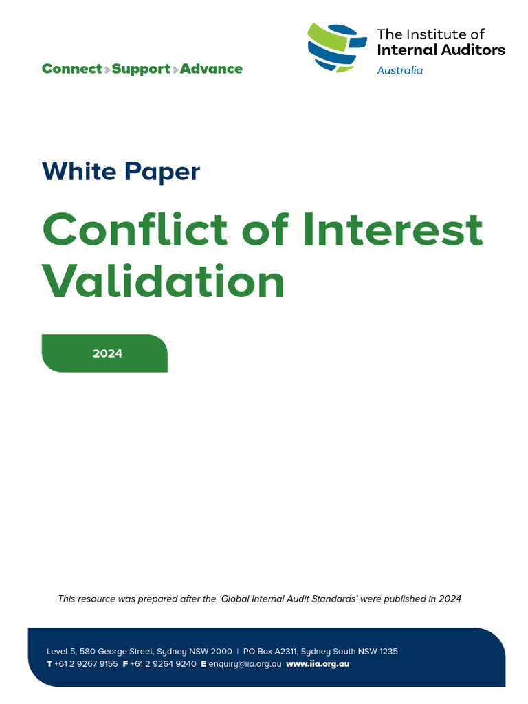Conflict of Interest 1720636040 | PDF | Internal Audit | Conflict Of ...
